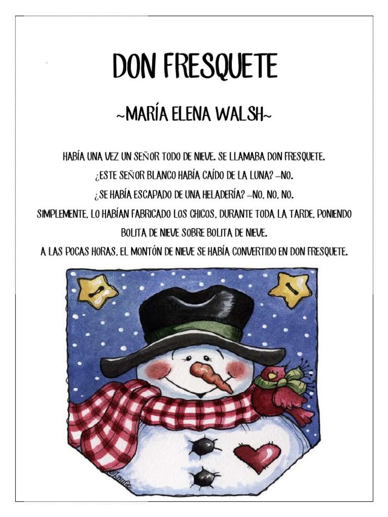 Don Fresquete: ~María Elena Walsh~