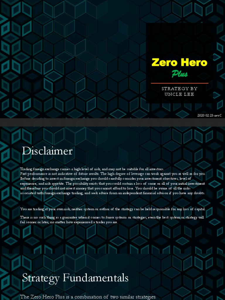 Zero Hero: Strategy by Uncle Lee | PDF | Foreign Exchange Market | Risk