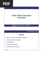 CFA BA II Plus Calculator Guide | PDF
