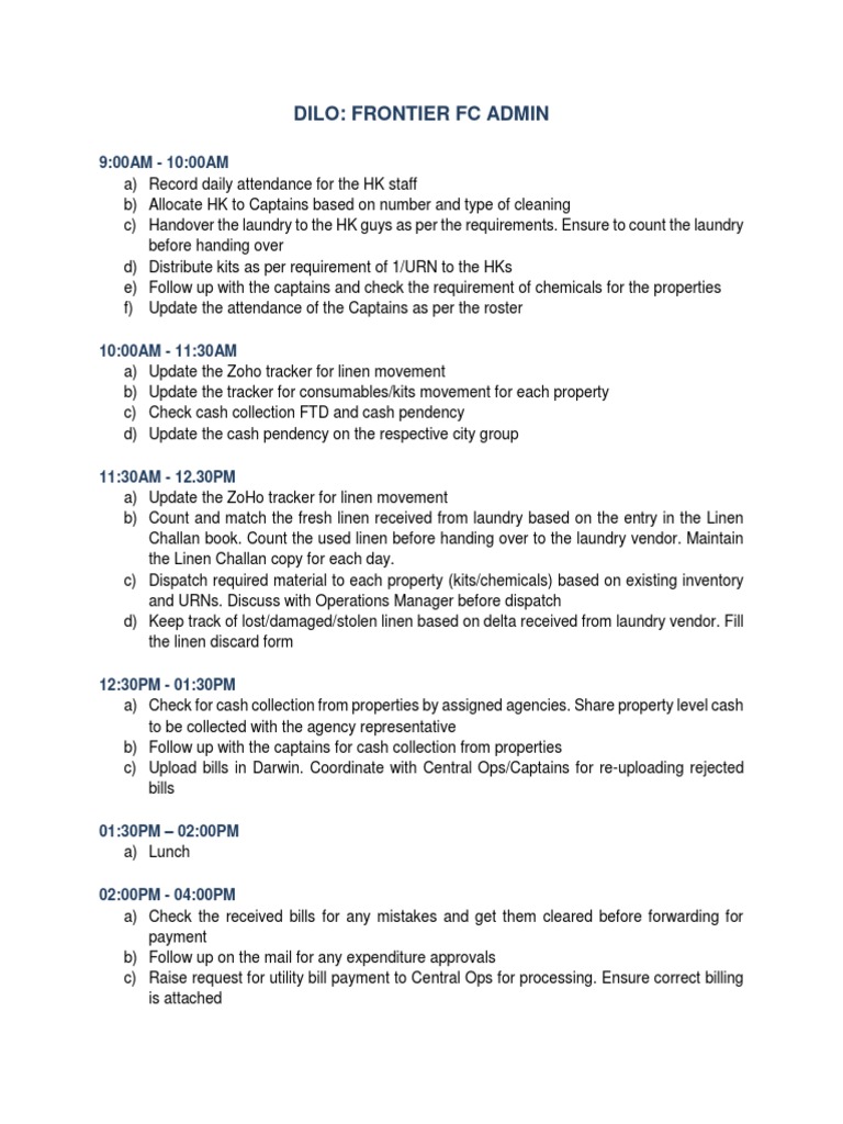 DILO - FC Admin | Download Free PDF | Economies | Business