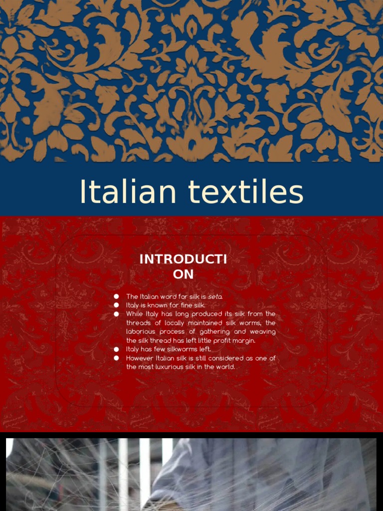 Italian Silk Textile | PDF | Silk | Textiles