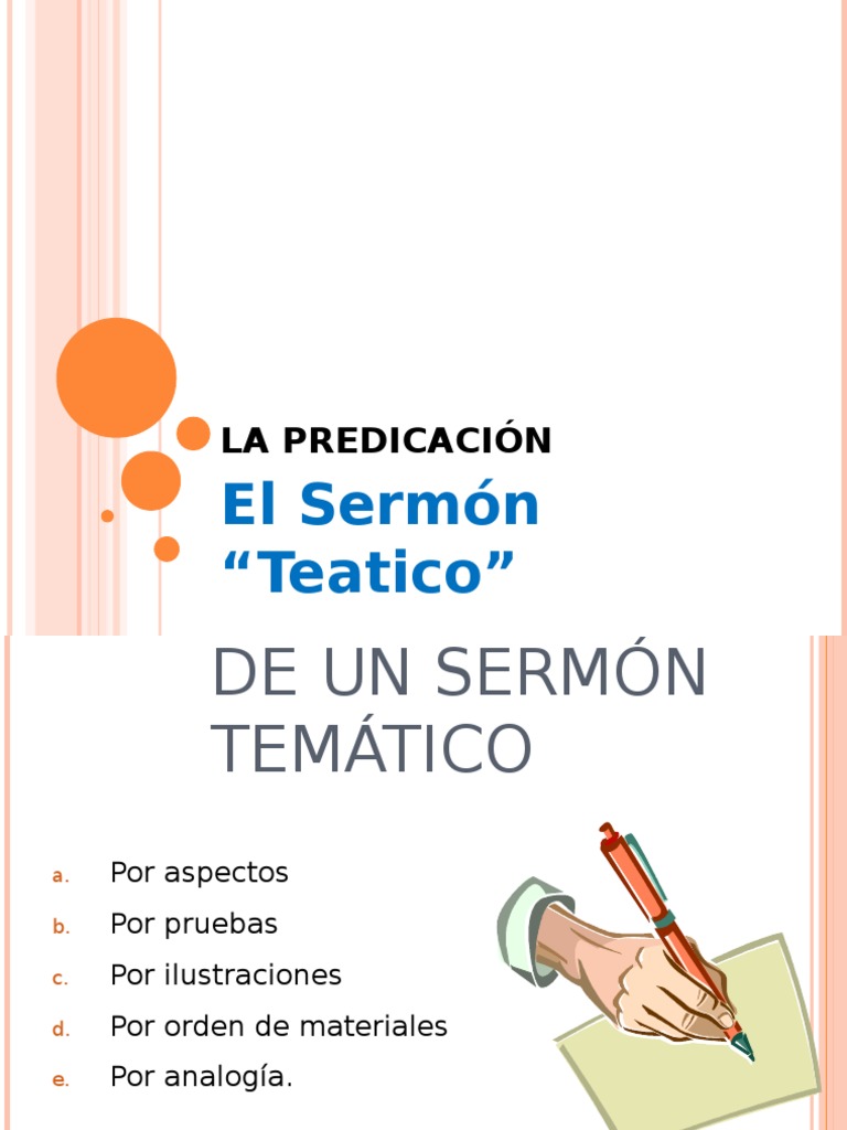 Guía para Crear Sermones Temáticos | PDF | Sermón | Cristo (título)