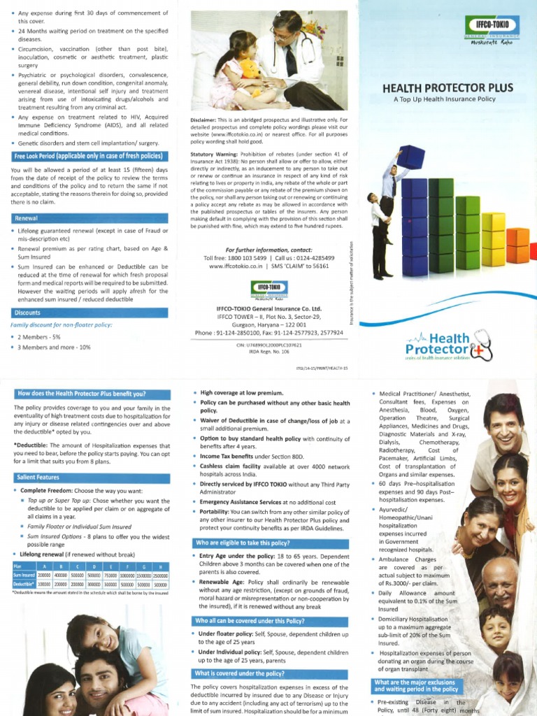 Health Protector Plus Policy Brochure | PDF