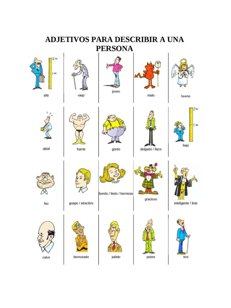 Adjetivos para Describir | PDF