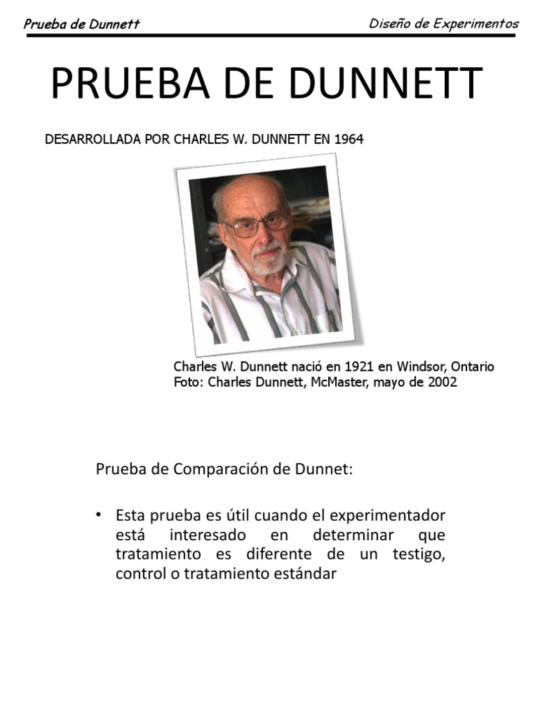 Prueba Dunnet | PDF | Método científico | Empirismo