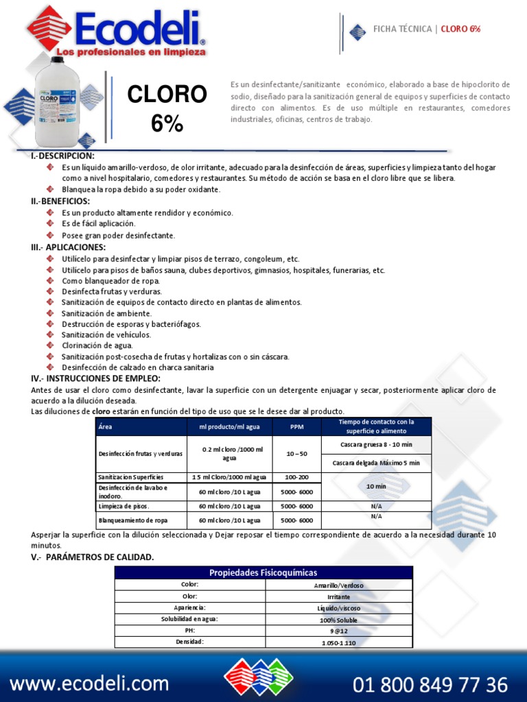 CL04 PDF | PDF | Cloro | Sustancias químicas
