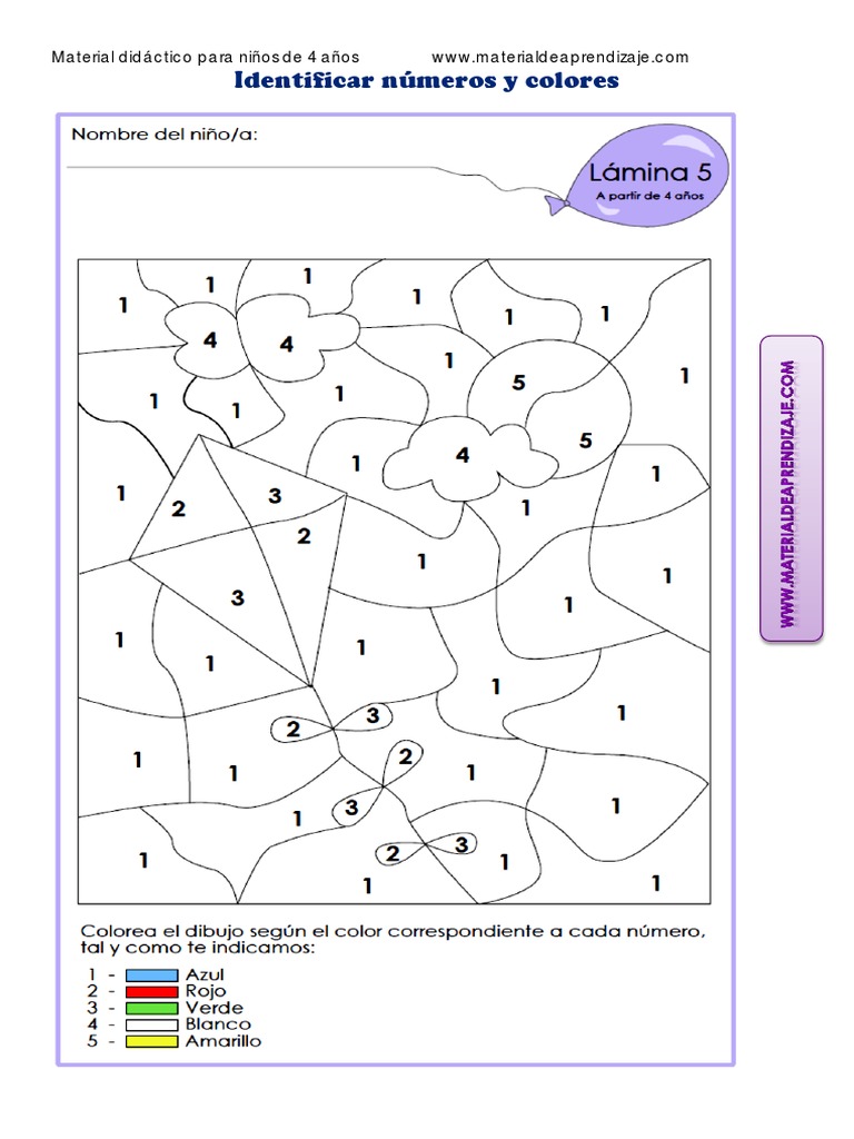 Numeros y Colores PDF | PDF