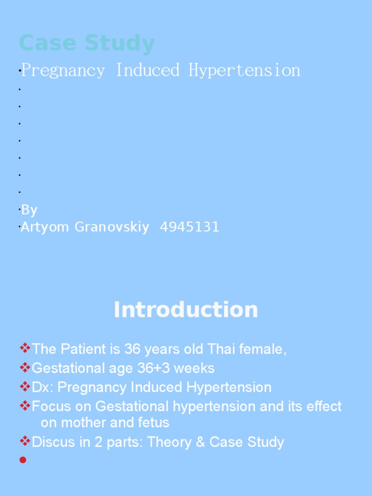 PIH | PDF | Blood Pressure | Hypertension