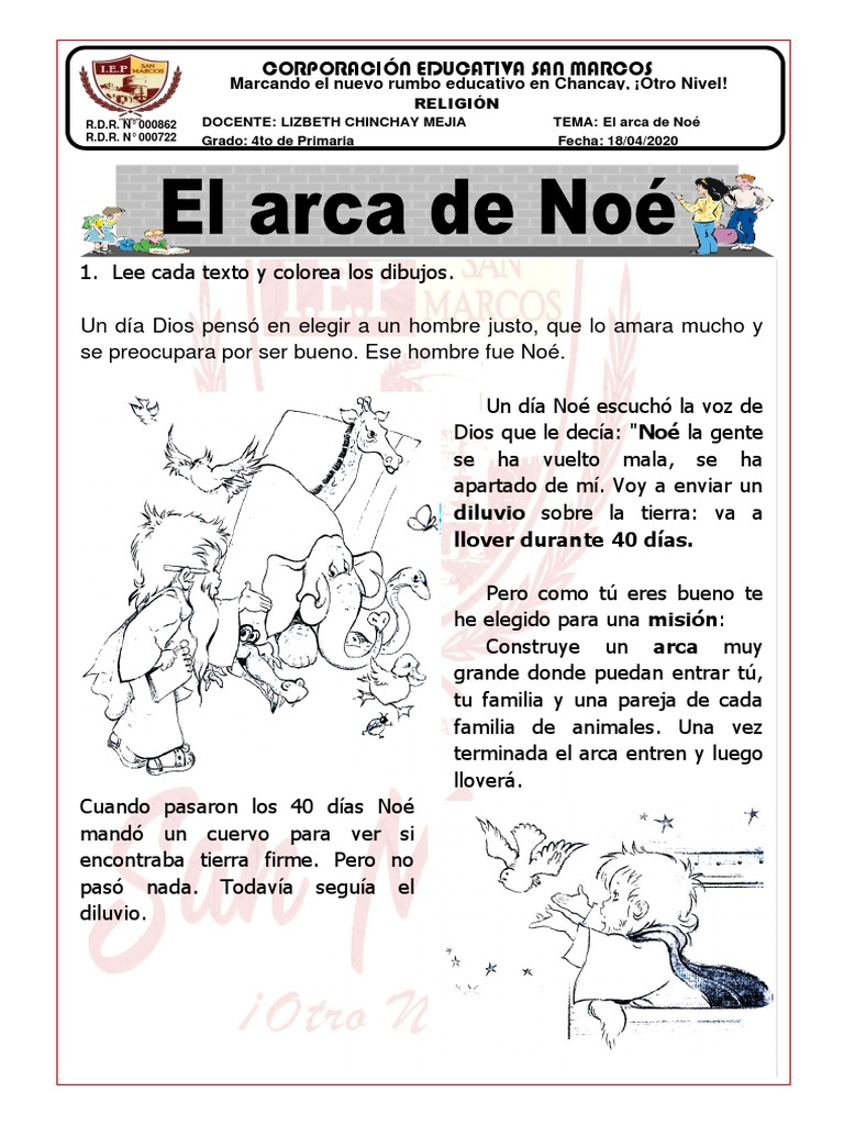 Tarea N 2 El Arca de Noe.. | PDF | Arca de Noé | Noé