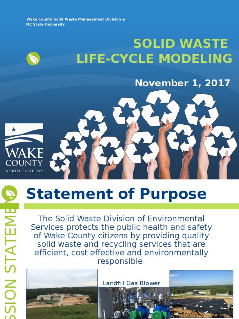 Solid Waste Life-Cycle Modeling: November 1, 2017 | PDF | Waste ...