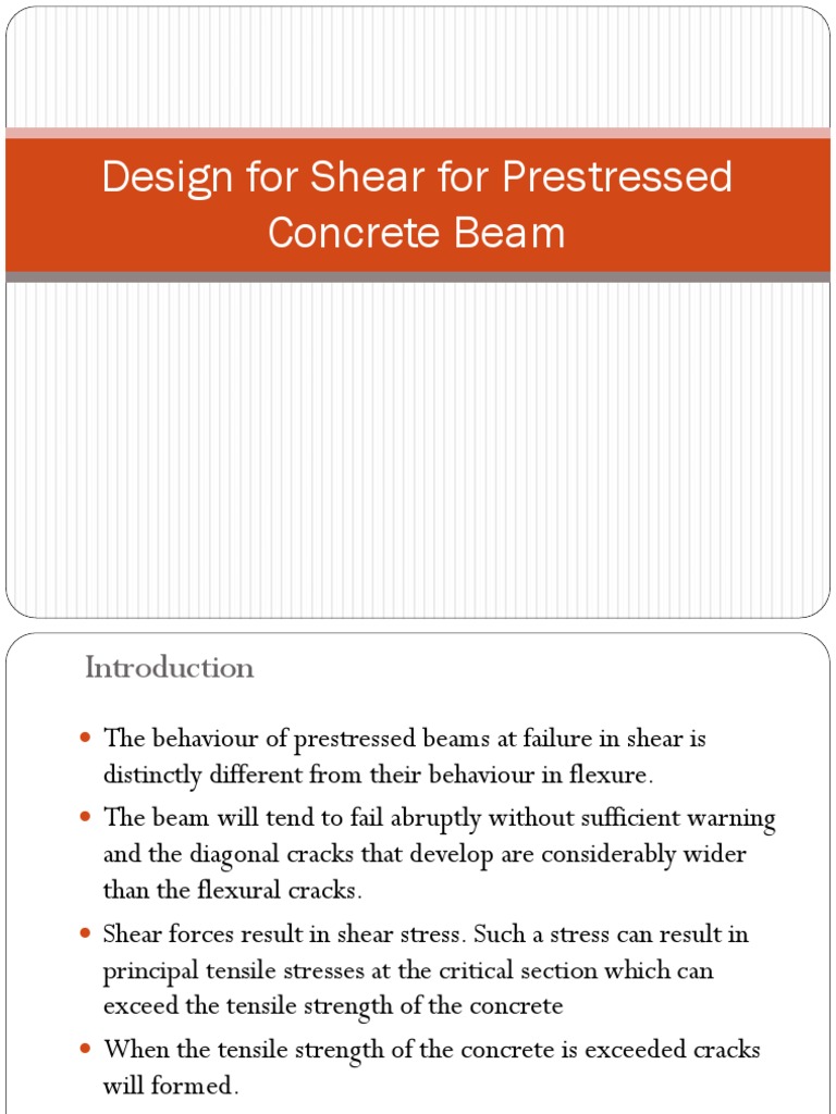 1.design For Shear For Prestressed Concrete | PDF | Fracture | Beam ...