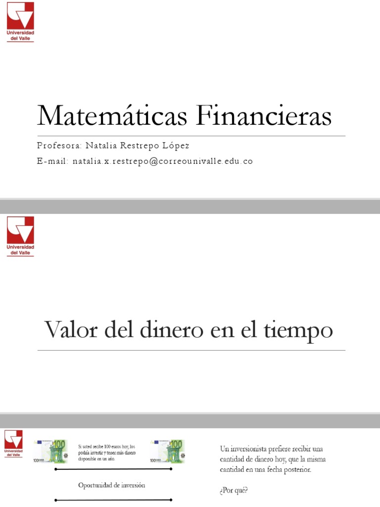 Interés Simple y Compuesto en Finanzas | PDF | Finanzas Matemáticas ...