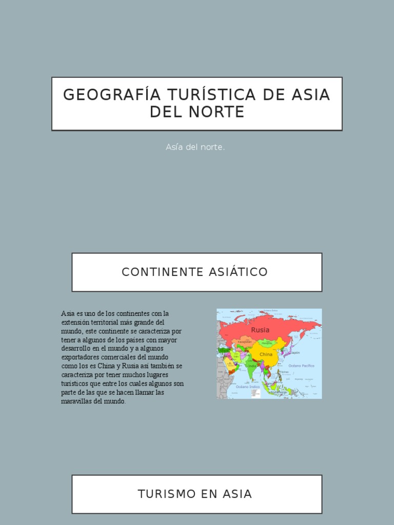 Geografía Turística de Asia Del Norte | PDF | Asia | Rusia