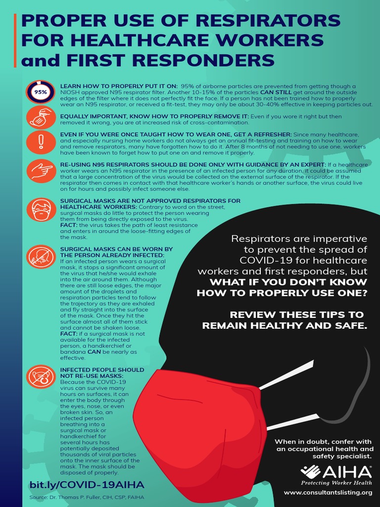 Proper Respirator Use for COVID-19 Safety | PDF | Safety | Public Health