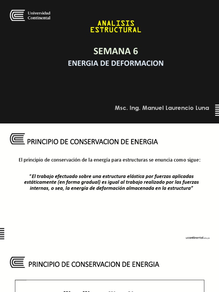 Energia de Deformacion PDF | PDF | Doblar | Deformación (Mecánica)