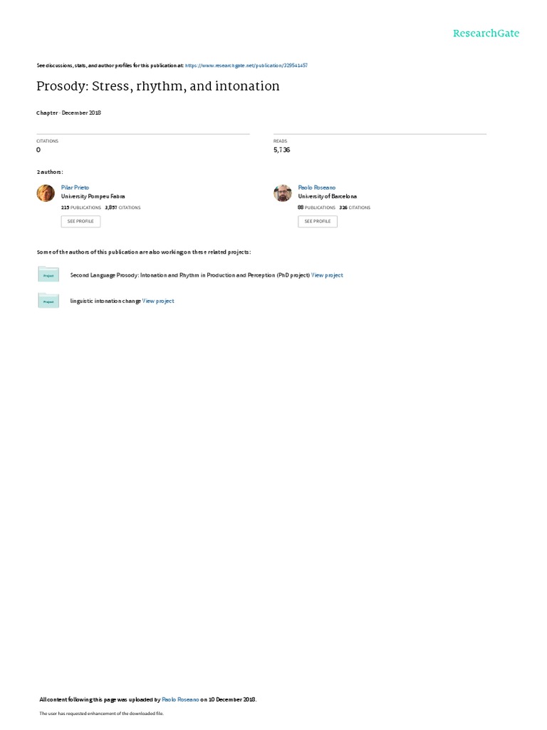 Prieto Roseano Prodosy 2018 PDF | PDF | Stress (Linguistics) | Symbols