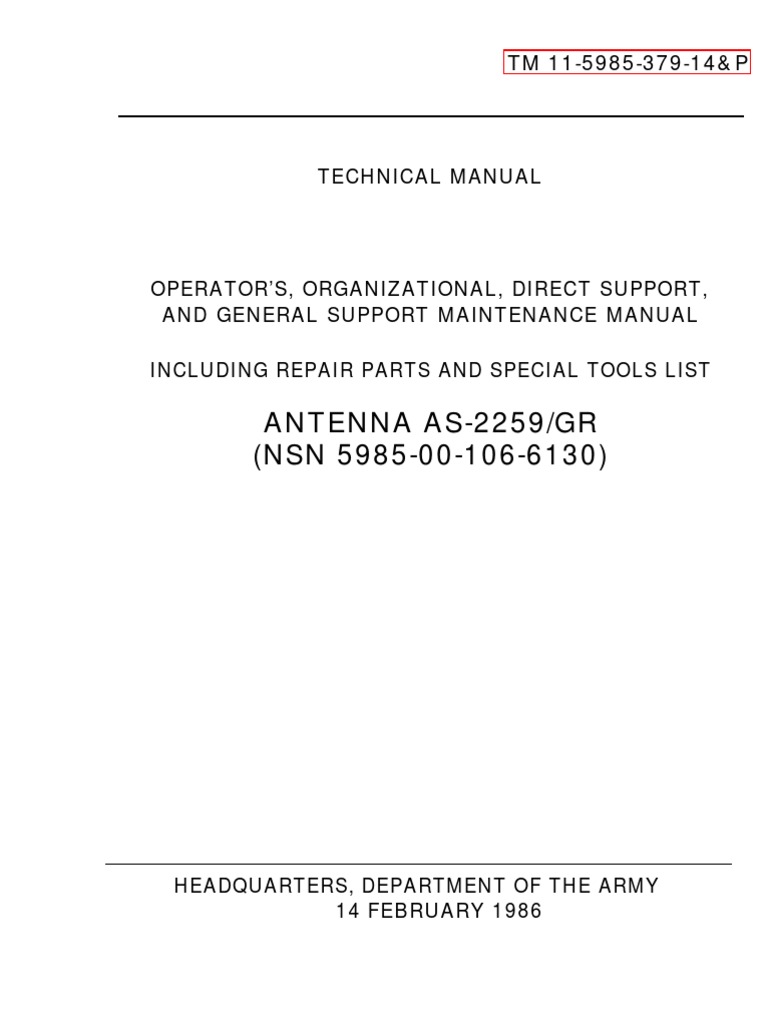 TM 11-5985-379-14&P | PDF