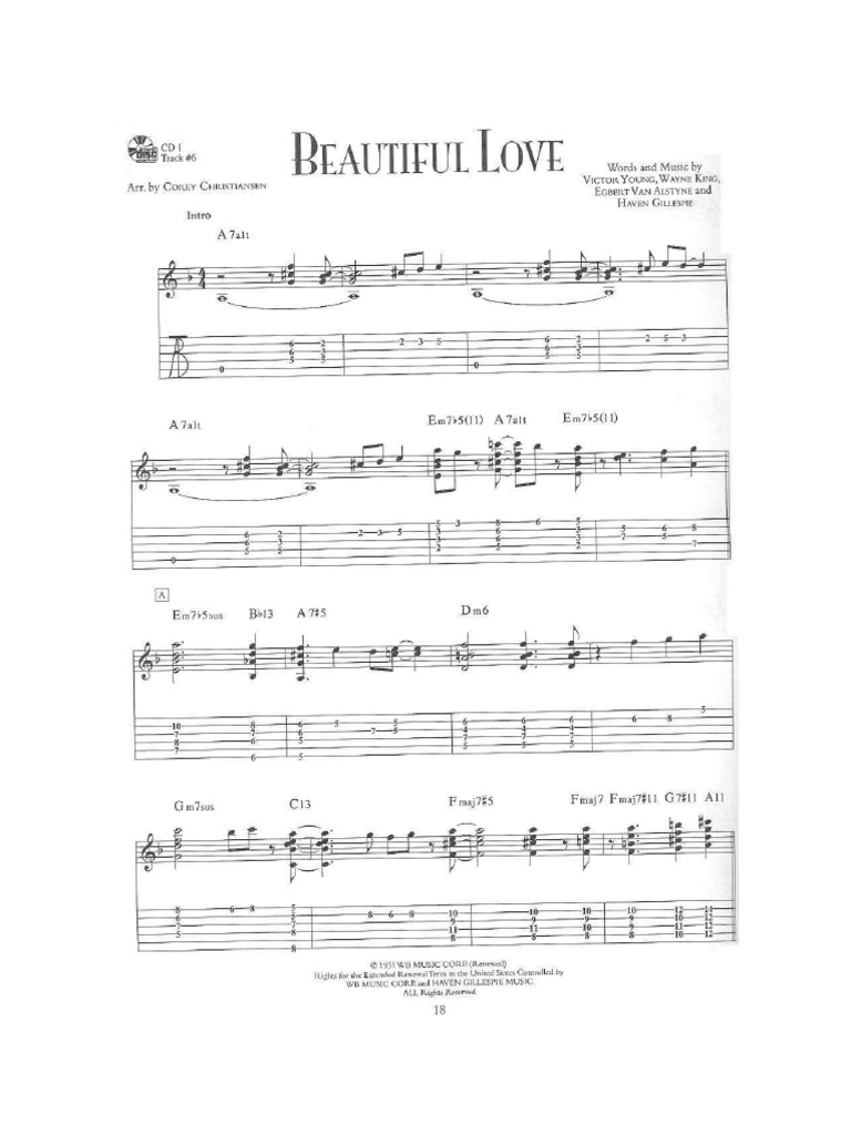 Beautiful Love - CHord Melody | PDF