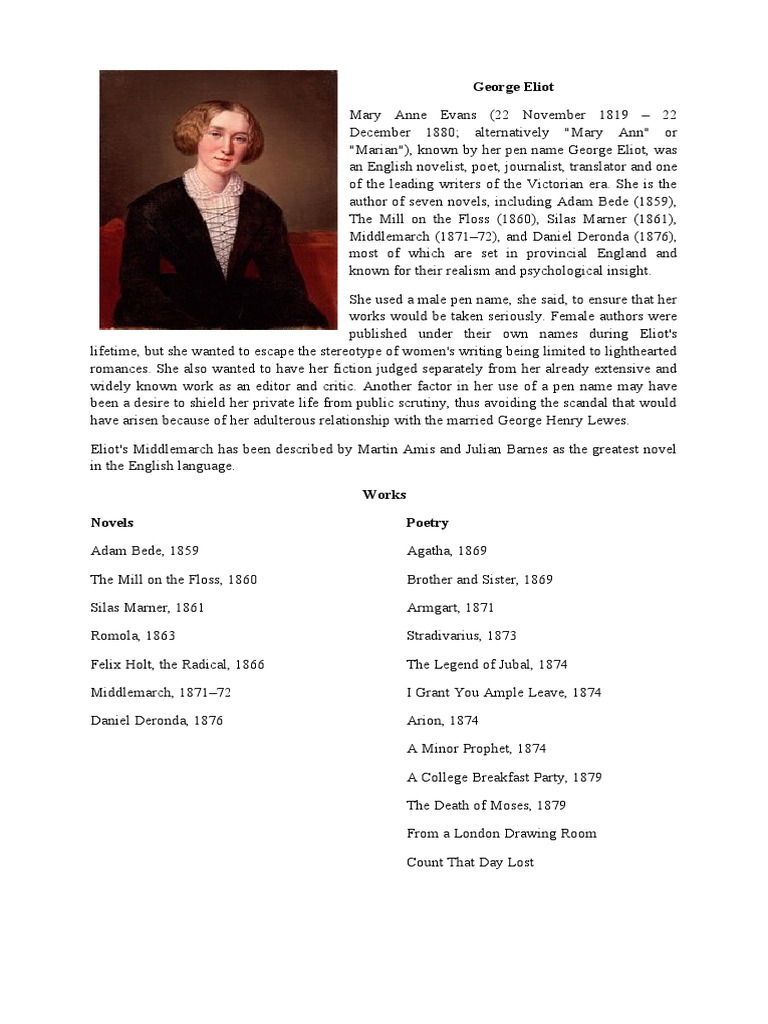 George Eliot | PDF | George Eliot