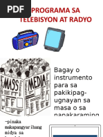 Komunikasyon Sa Radyo at Telebisyon | PDF
