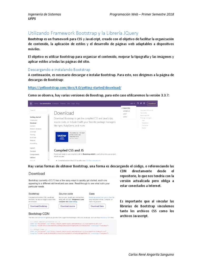 Ejercicio Bootstrap y JQuery - Mundial V2 PDF | PDF | Bootstrap (marco frontal) | J Query