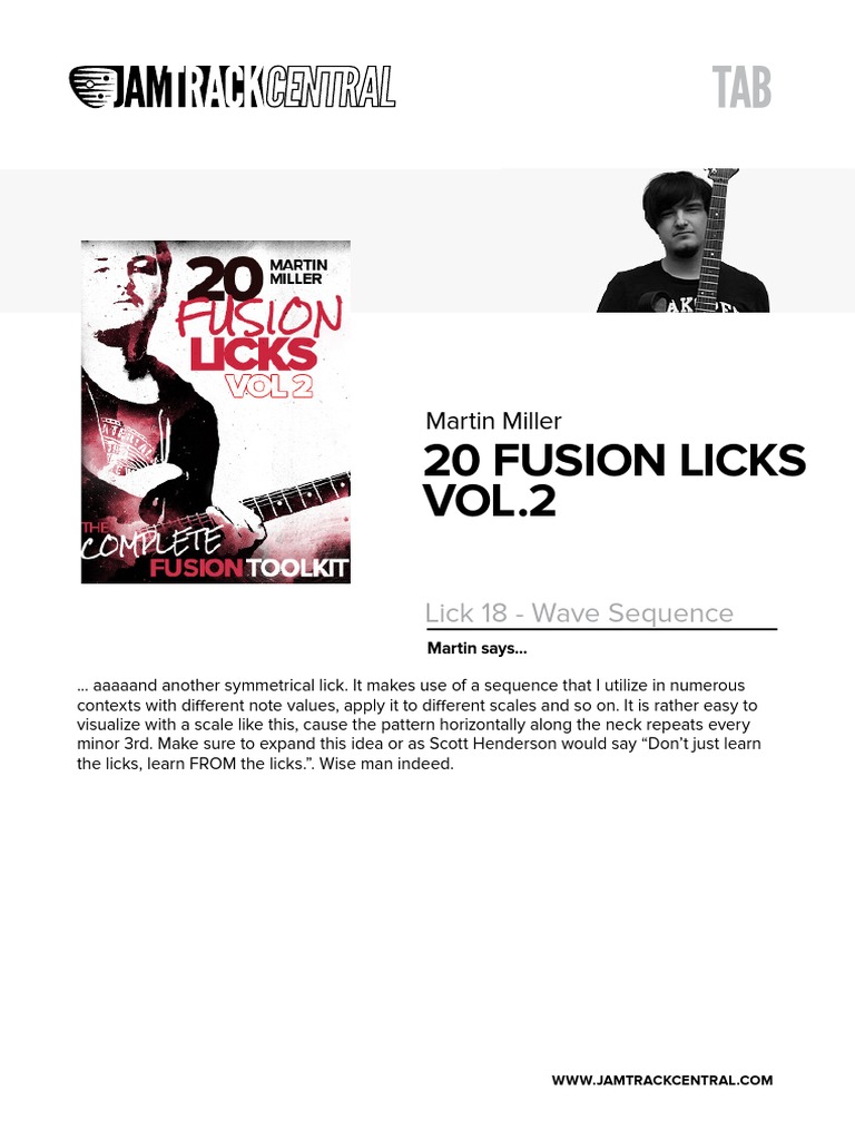 Lick 18 - Tab PDF | PDF