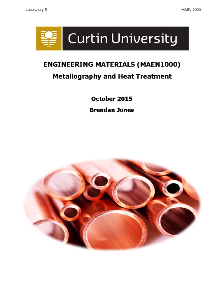 Metallography and Heat Treatment - Lab Report | PDF | Heat Treating | Alloy