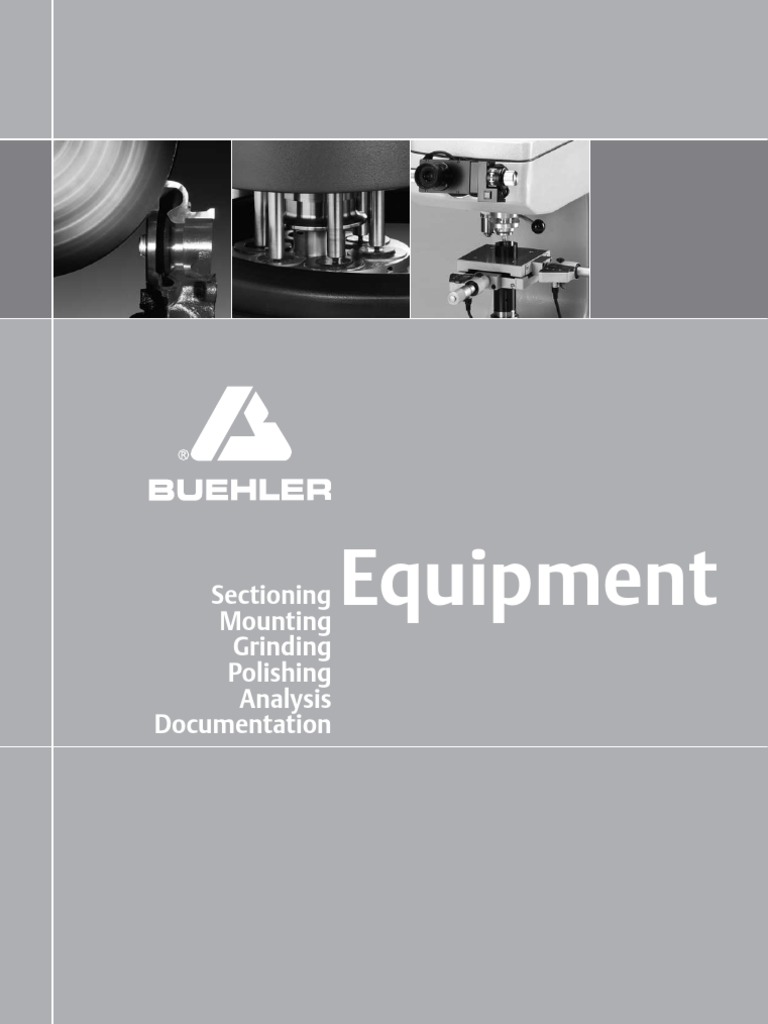 Buehler - Equipment PDF | Download Free PDF | Grinding (Abrasive ...