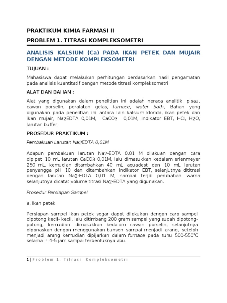 Tugas Pertemuan 8-9 Problem Based Learning Praktikum Kimia Farmasi ...