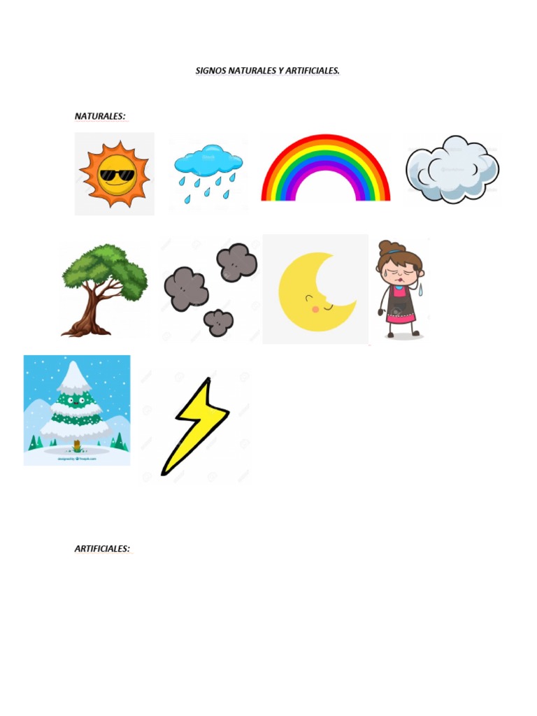 Signos Naturales y Artificiales (Agenda) | PDF