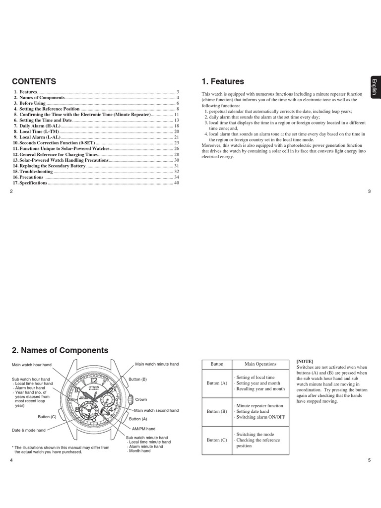 Watch Manual | PDF | Watch | Battery (Electricity)