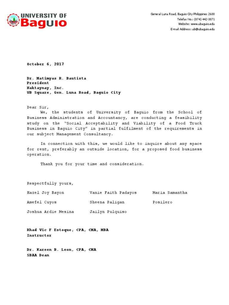 Letter of Intent For SM | PDF