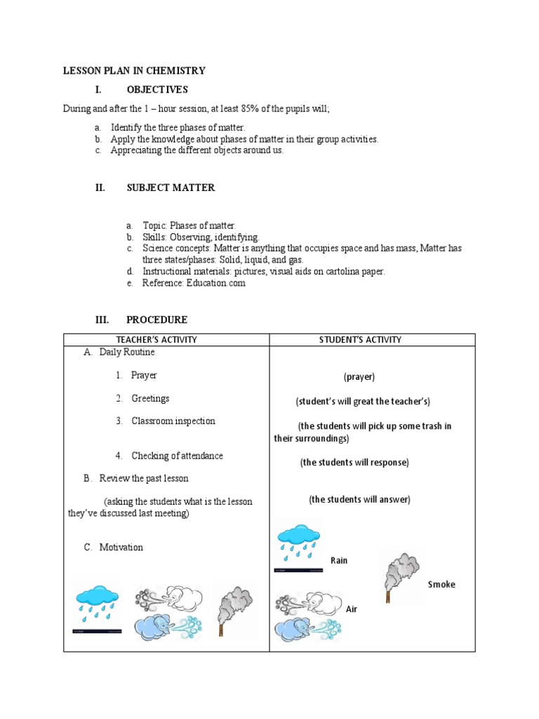 Lesson Plan in Grade 3 Science | Download Free PDF | Matter | Liquids