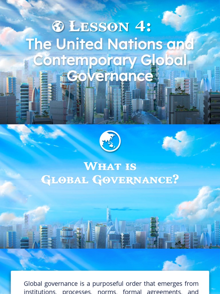 UN's Role in Global Governance Explained | PDF | United Nations ...