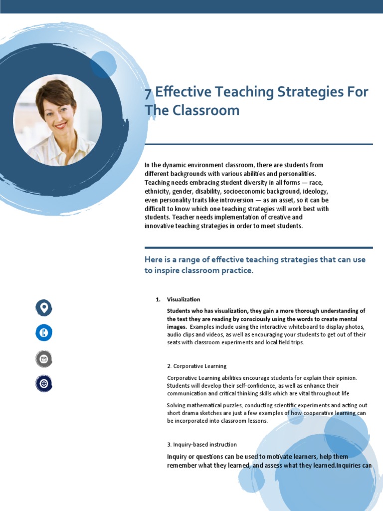 7 Effective Teaching Strategies | PDF | Behavior Modification | Learning