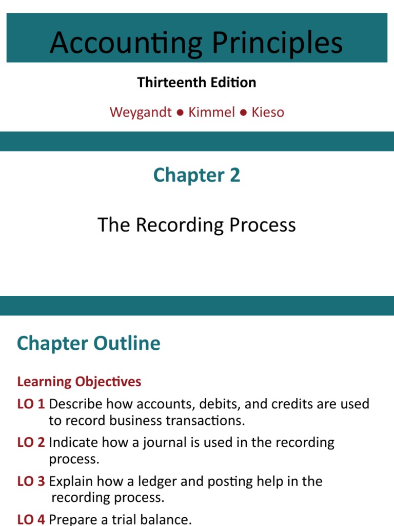 Accounting Principles: The Recording Process | PDF | Debits And Credits ...