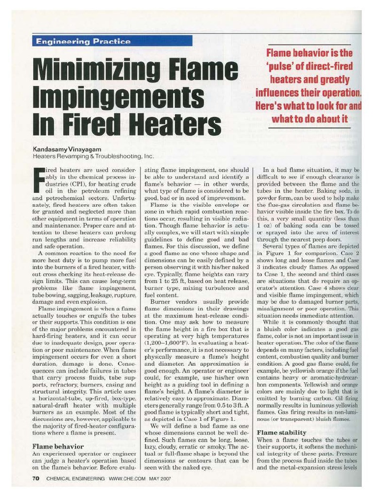 Minimizing Flame Impingment | PDF | Combustion | Fires