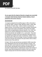 FLN Declaration of 1 November 1954 | PDF | Algeria