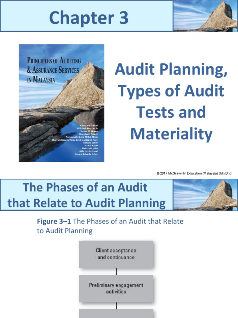 Audit Planning, Types of Audit Tests and Materiality: © 2017 Mcgraw ...