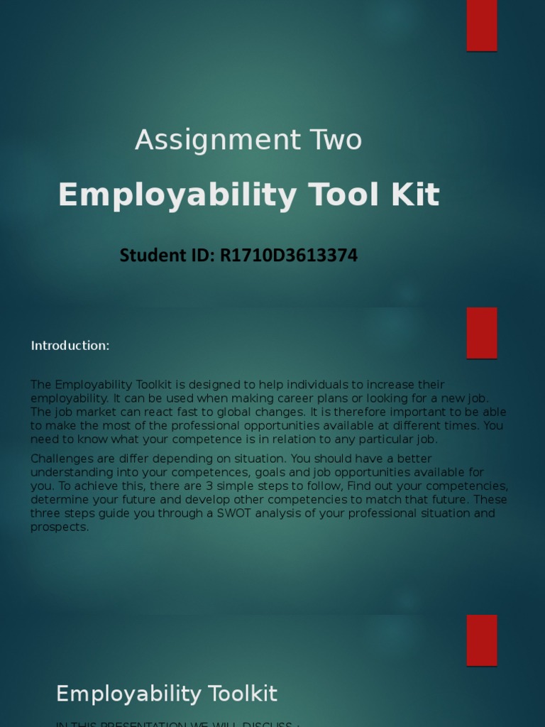 Employability Toolkit for Career Success | PDF | Competence (Human ...