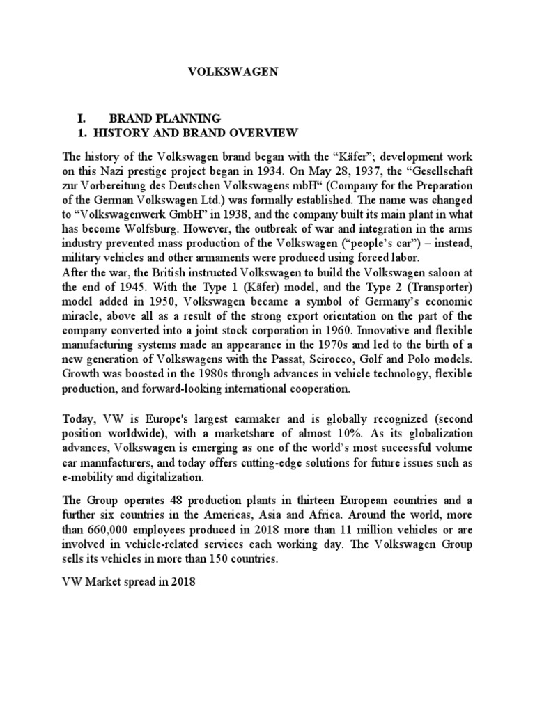 VOLKSWAGEN | PDF | Volkswagen | Volkswagen Group