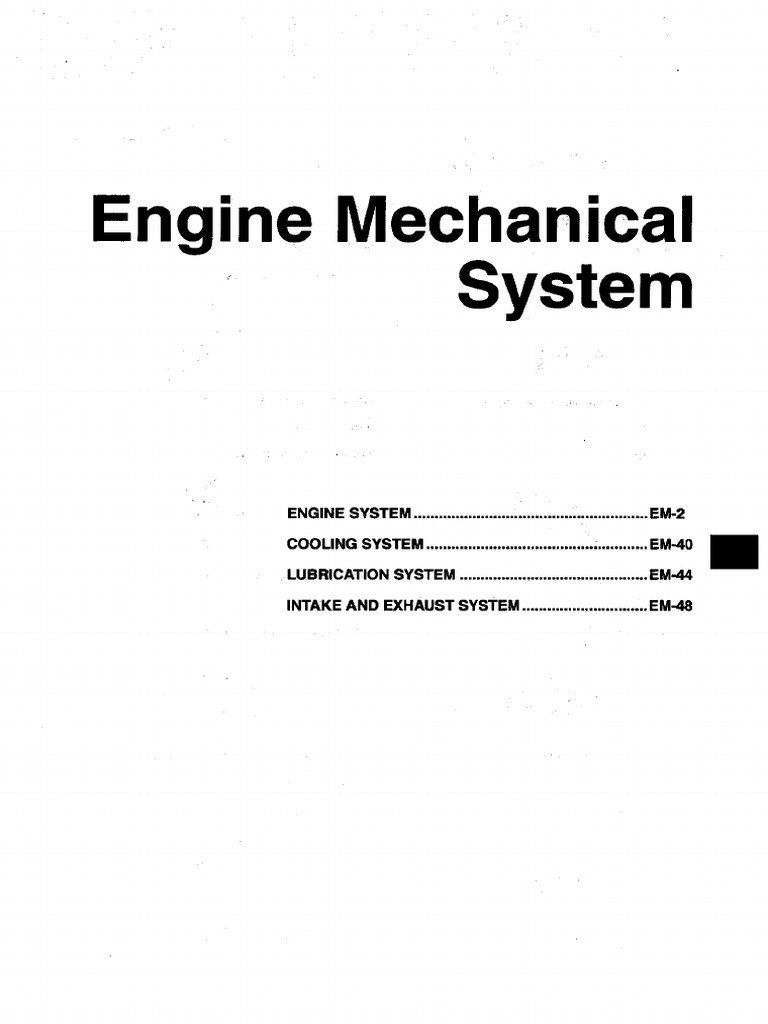 Hyundai Diesel Engine Terracan J3 Workshop Manual - Engine Mechanical ...