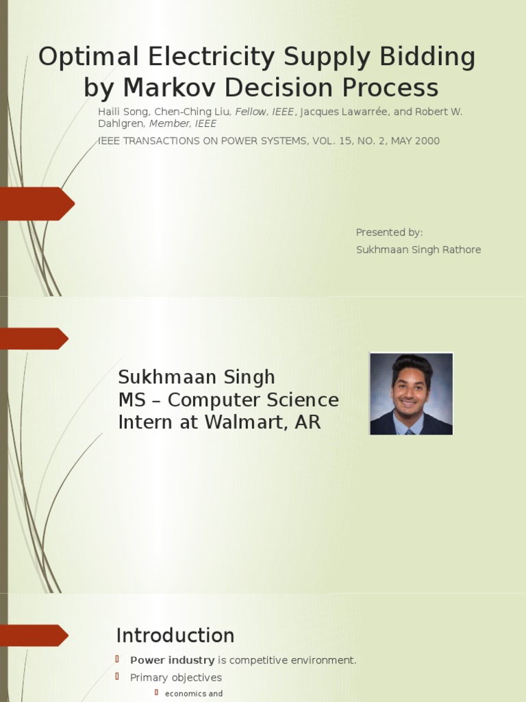 Power Bidding with Markov Process | PDF | Mathematical Optimization ...