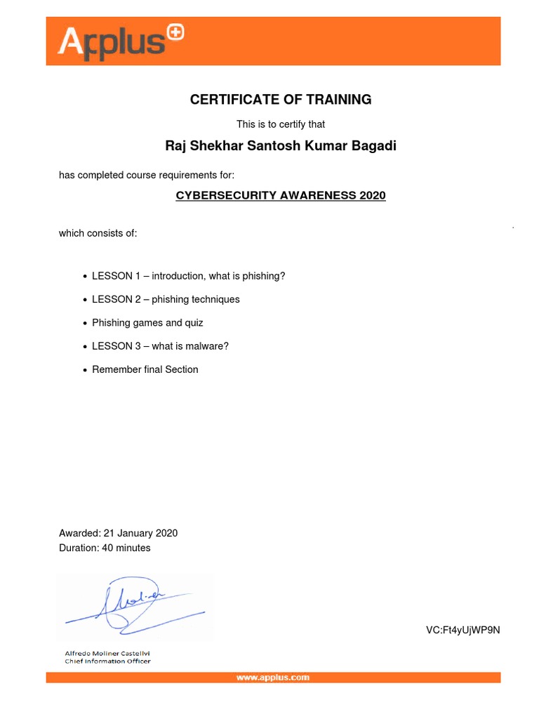 Cyber Security Awareness | PDF