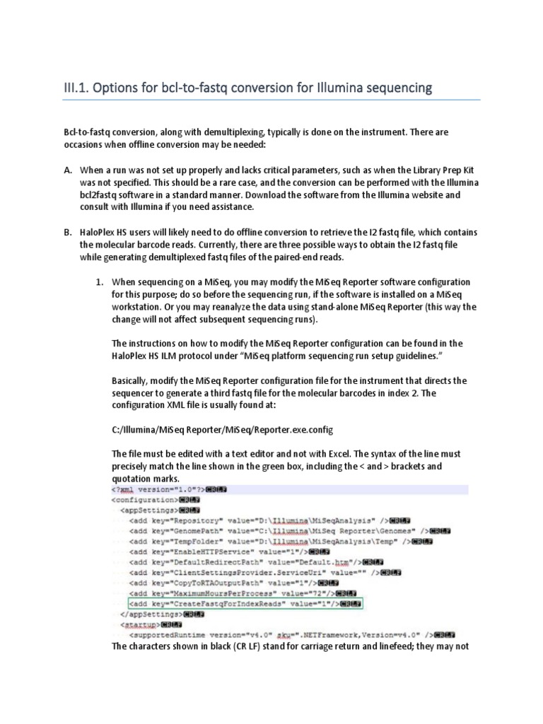 III 1 Options For Fastq Conversion | PDF | Computer File | Software