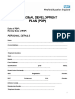 PDP Blank Template FINAL | PDF | Professional Development | Dentistry