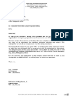 Letter of Request For Fogging and Misting | PDF | Health Sciences ...