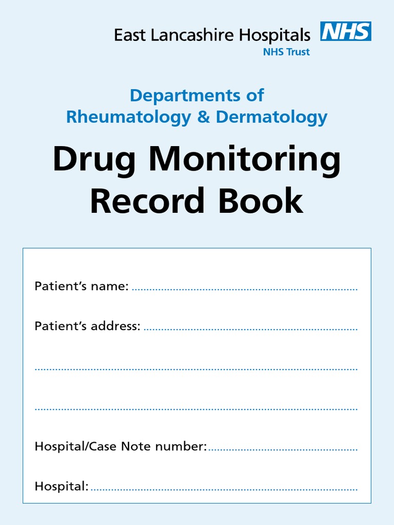 Drug Monitoring Booklet | PDF | Blood | White Blood Cell