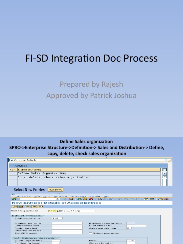 FI SD Integration PPT-F6 | PDF | Pricing | Taxes