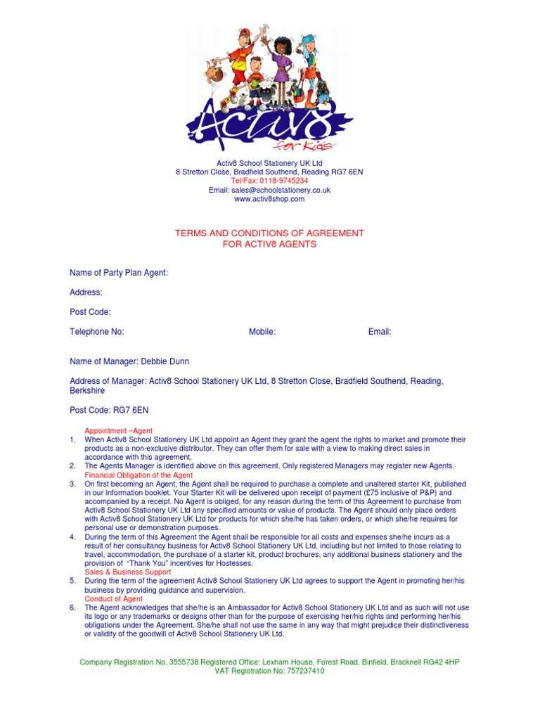 Agency Agreement Sample | PDF | Indemnity | Insurance